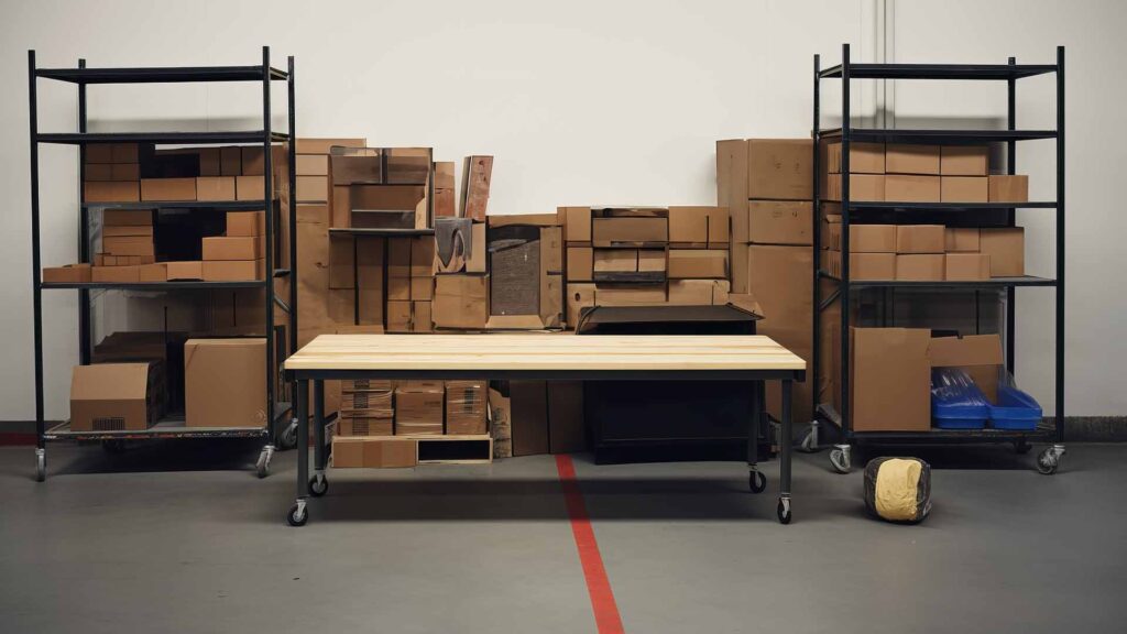Warehouse Packing Stations Packing Benches Hazel 4D